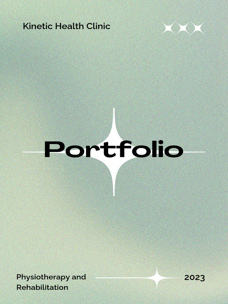 Green Modern Portfolio Cover Page | PDF