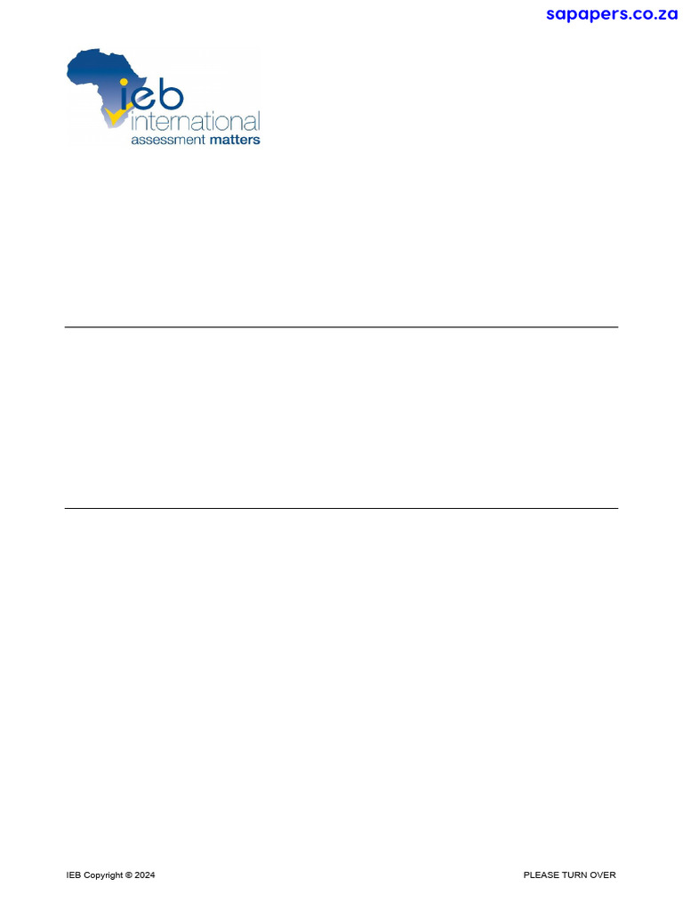 Further Studies Maths P1 Memo 2024 | PDF | Asymptote | Area