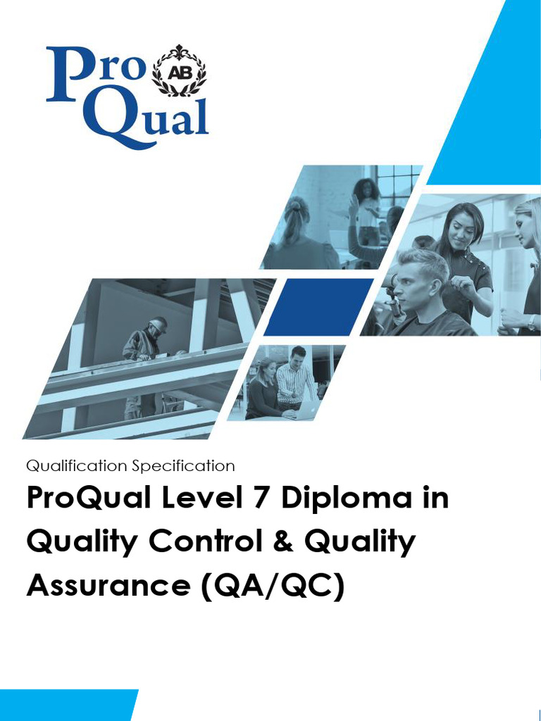 ProQual Level 7 Diploma in Quality Control Quality Assurance QA QC | PDF | Quality Assurance | Audit