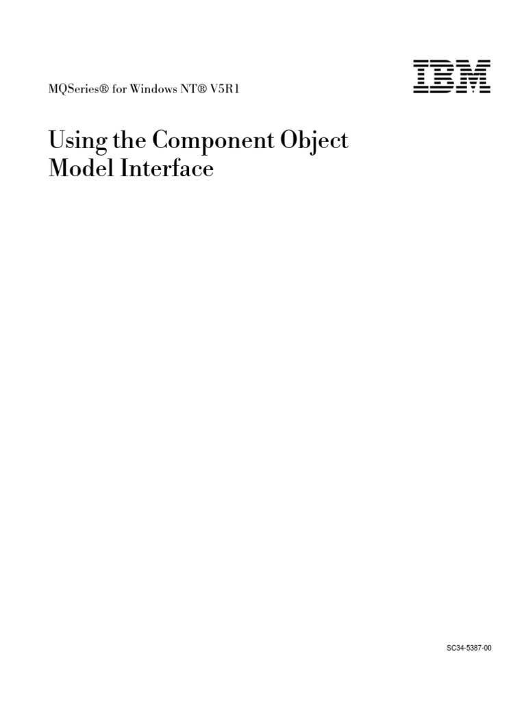 Using The Component Model Interface PDF Component Object Model