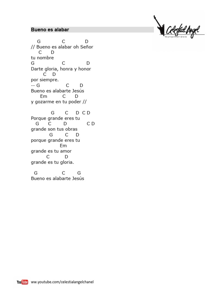 Bueno Es Alabar | PDF