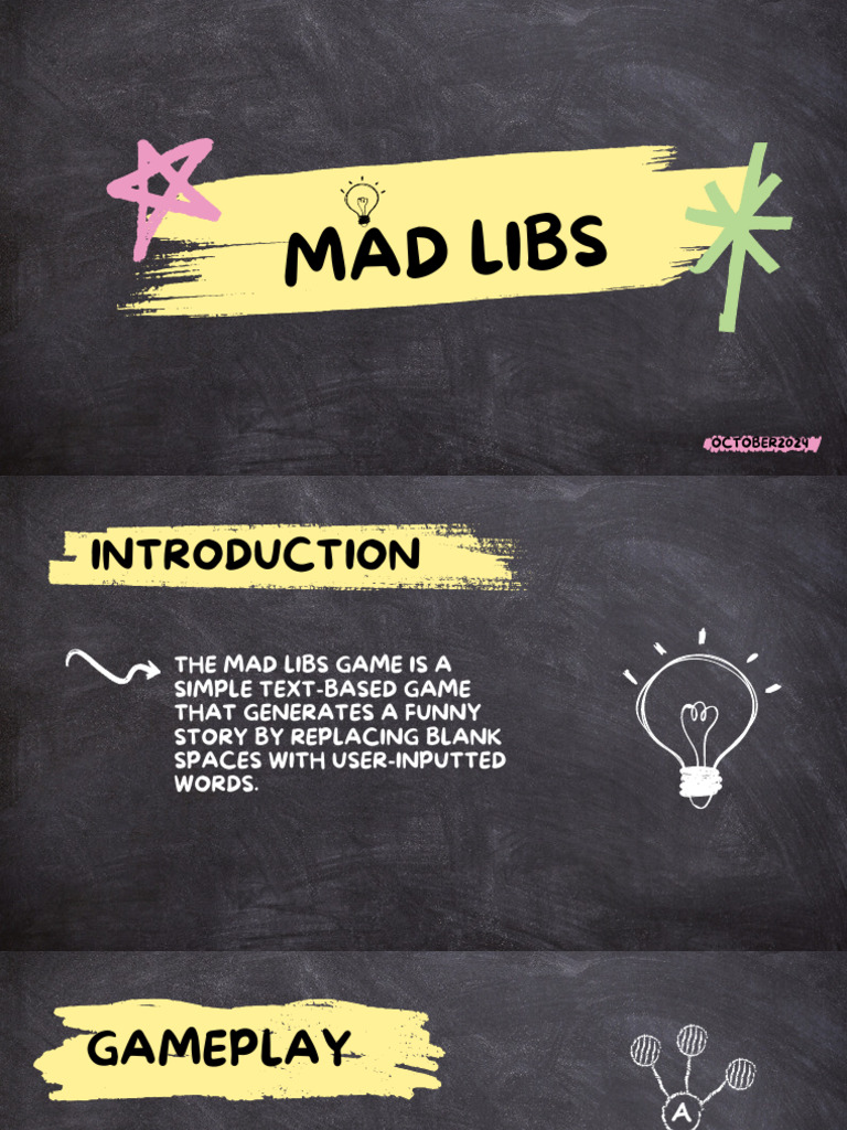 madlibs | PDF