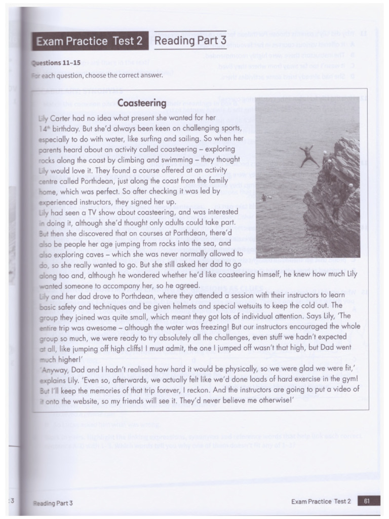 Reading Part 3 | PDF