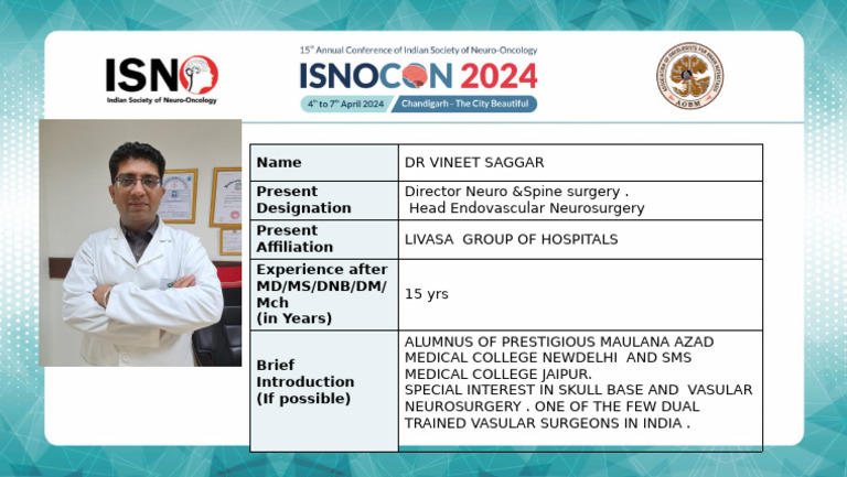 DR Vineet Introduction | PDF