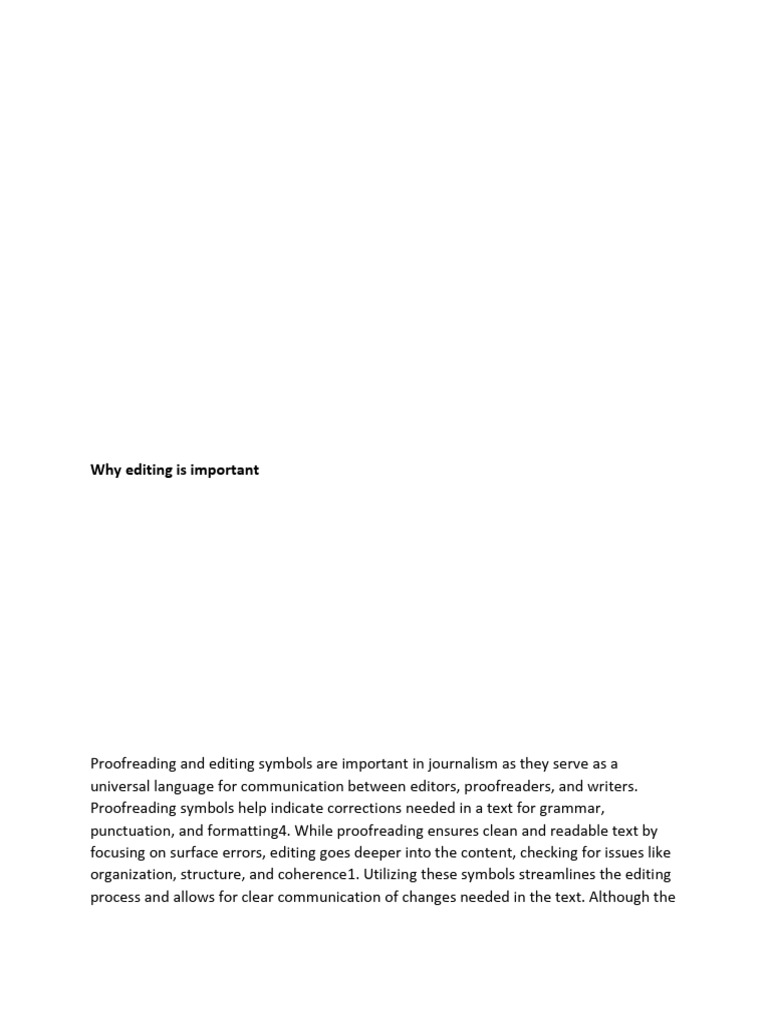 Symbols and Their Uses in Journalism | PDF | Symbols | Proofreading