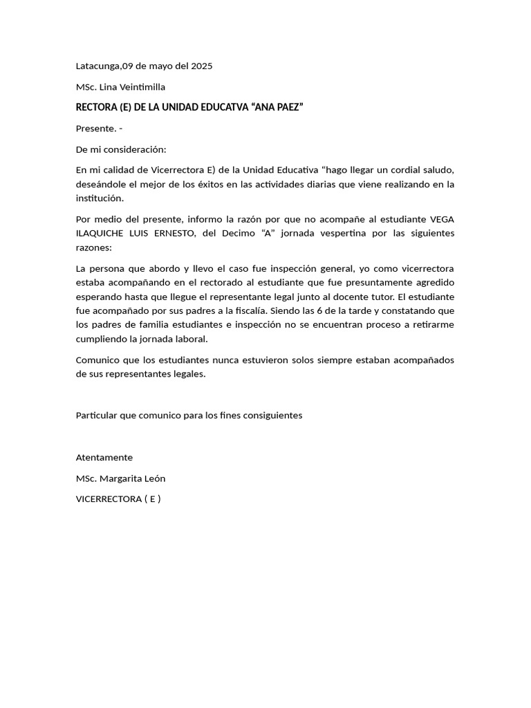 Oficio A Rectorado | PDF