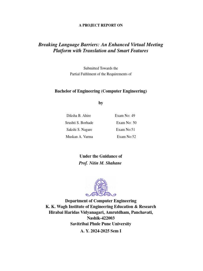 Real-Time Translation for Virtual Meetings | PDF | Speech Recognition | Speech Synthesis