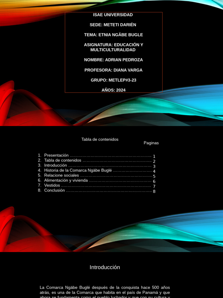 Adrian Perdoza Comarca Ngäbe Bugle | PDF