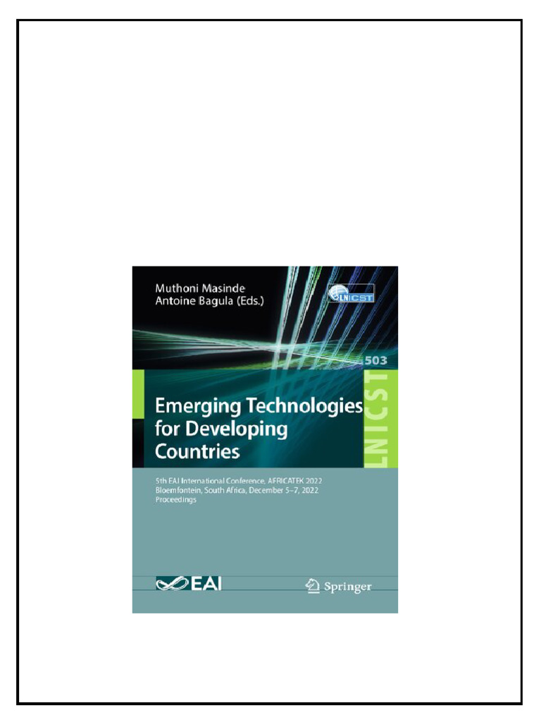 Emerging Technologies For Developing Countries 5th Eai International ...