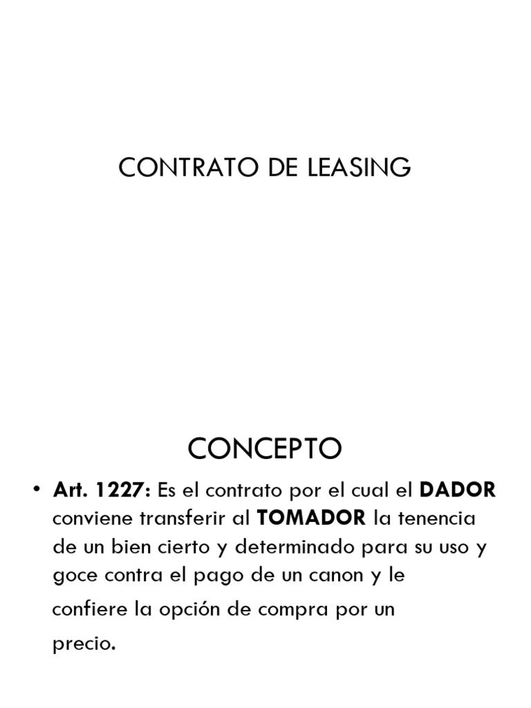 Bolilla 5 Leasing Power | PDF