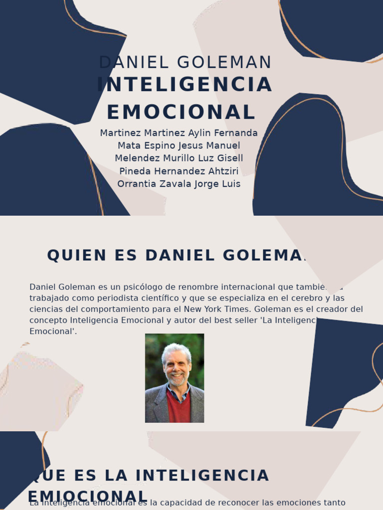 Inteligencia Emocional Daniel Goleman | PDF