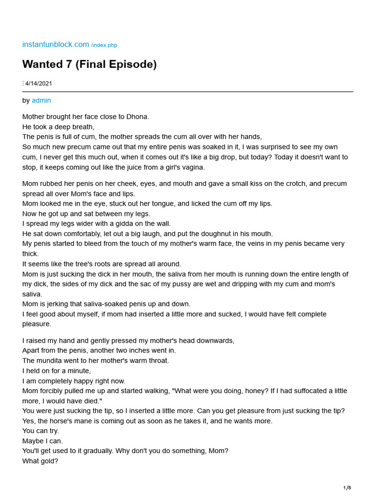 Wanted 7 Final Episode - 3 | PDF