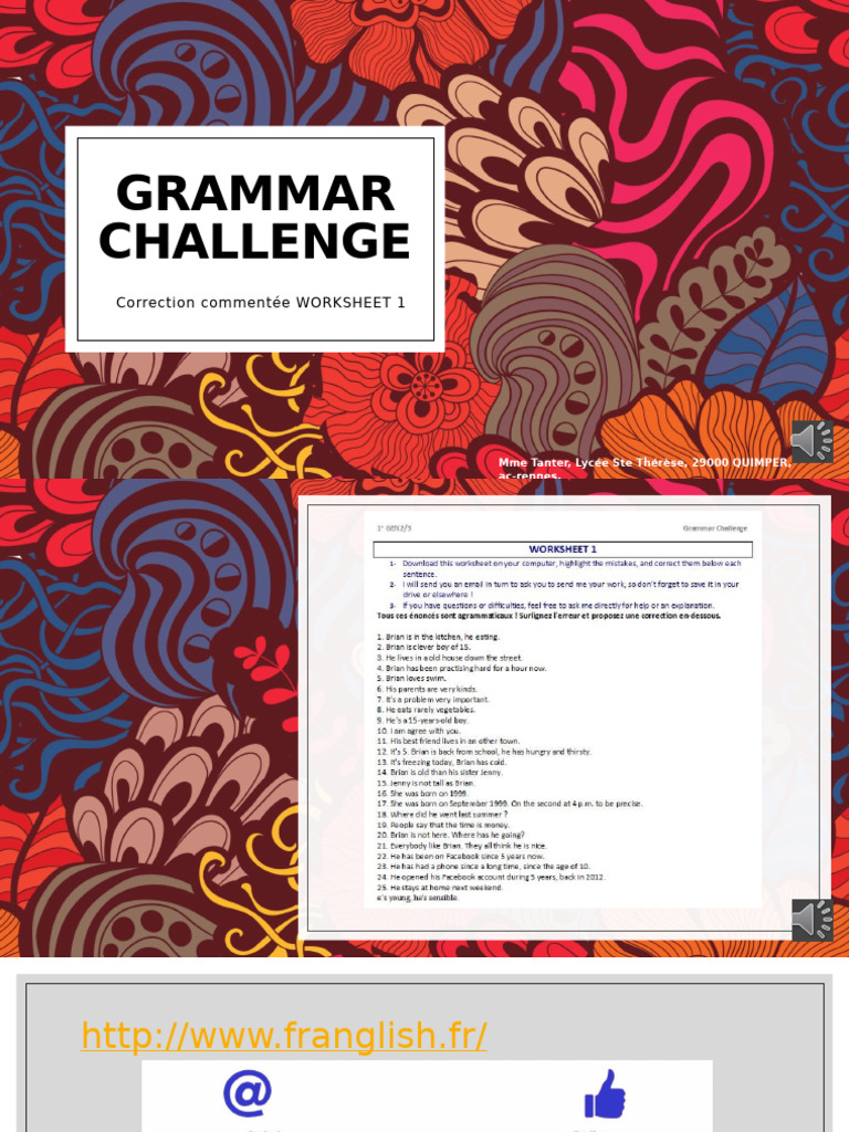 Anne Tanter Correction WS01 2 | PDF | Linguistic Morphology