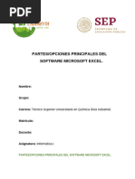 Partes Clave de la Interfaz de Excel | PDF | Microsoft Excel | Hoja de ...