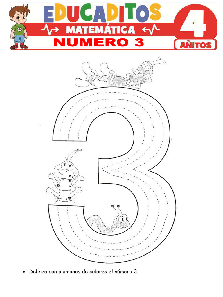 Actividades para aprender el número 3 | PDF