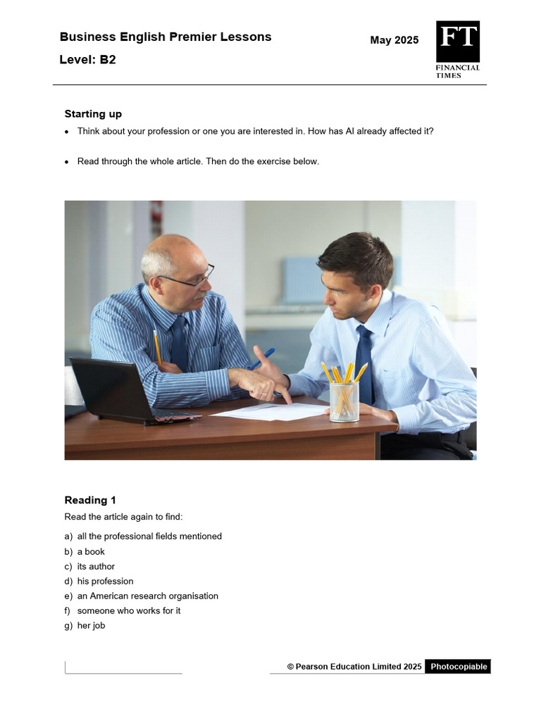 AI's Impact on Junior Professionals | PDF | Financial Times ...