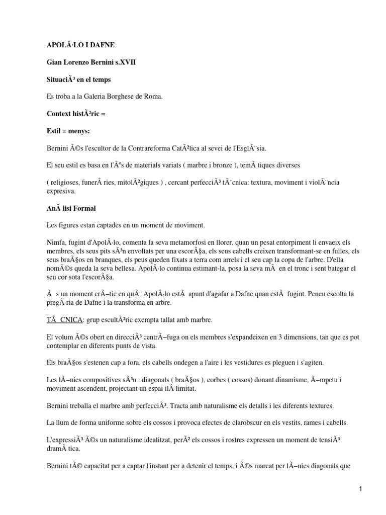 Apolo y Dafne | PDF