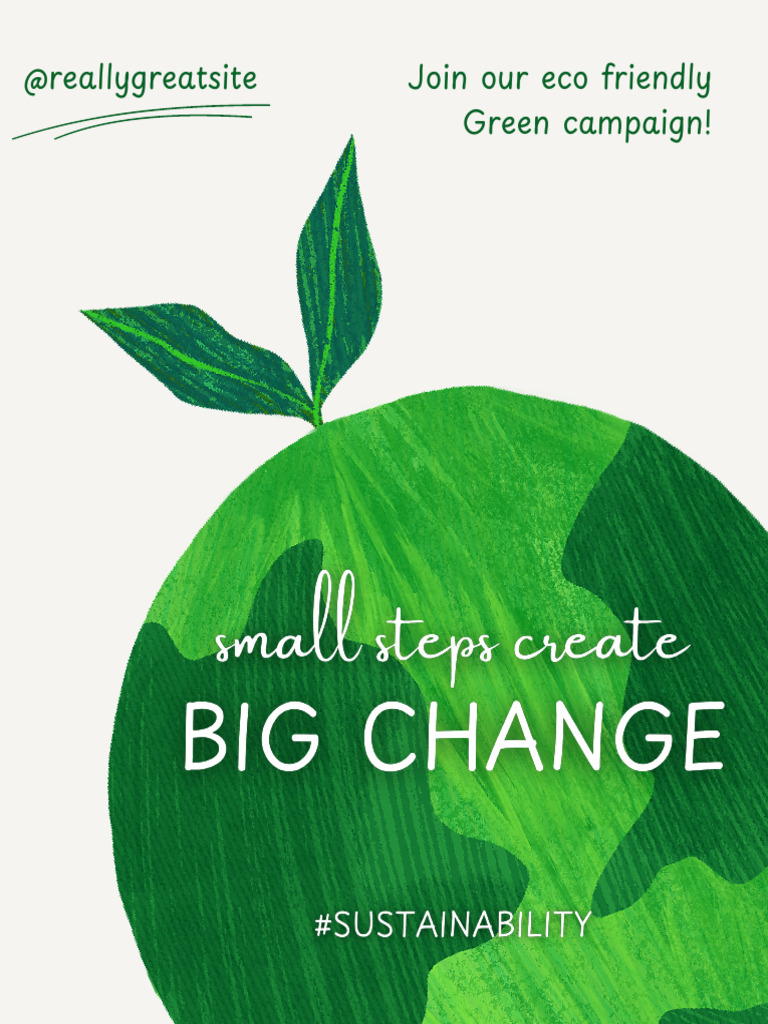 Green Sustainability Quote Instagram Post | PDF