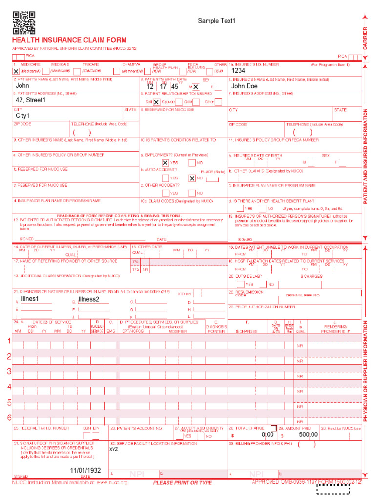 Medicare and Health Claims Form Guide | PDF | Medicare (United States ...