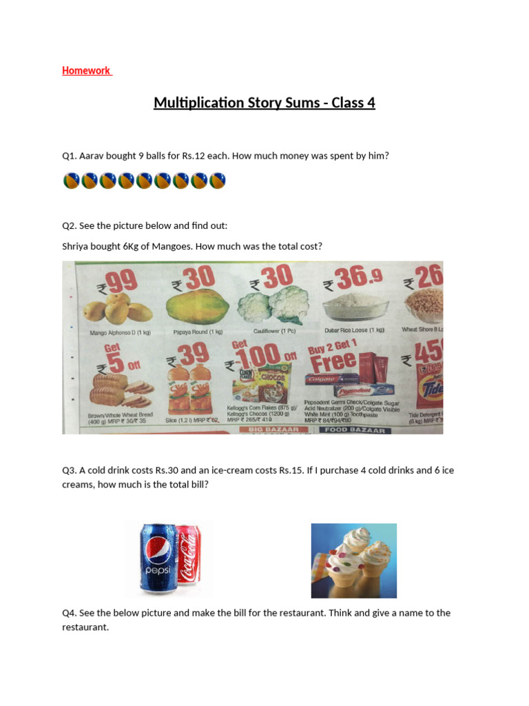 Lesson Plan Multiplication Activity HW 5 | PDF