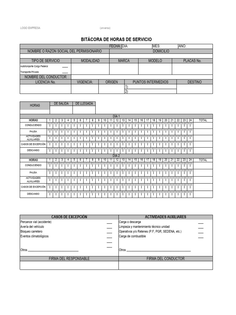 Bitacora Hrs - 2 Final | PDF
