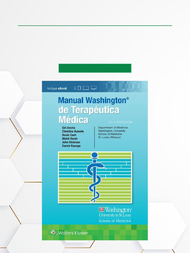 Manual Washington de Terapéutica Médica - 37th Edition Instant Access | PDF | Derechos de autor ...