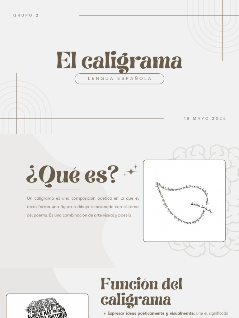 El caligrama | PDF | Poesía | Las artes
