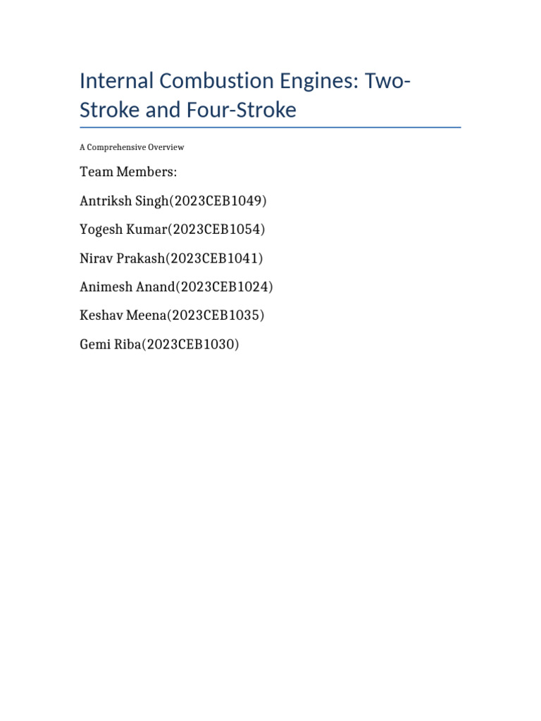 Internal_Combustion_Engines | PDF | Internal Combustion Engine | Engines