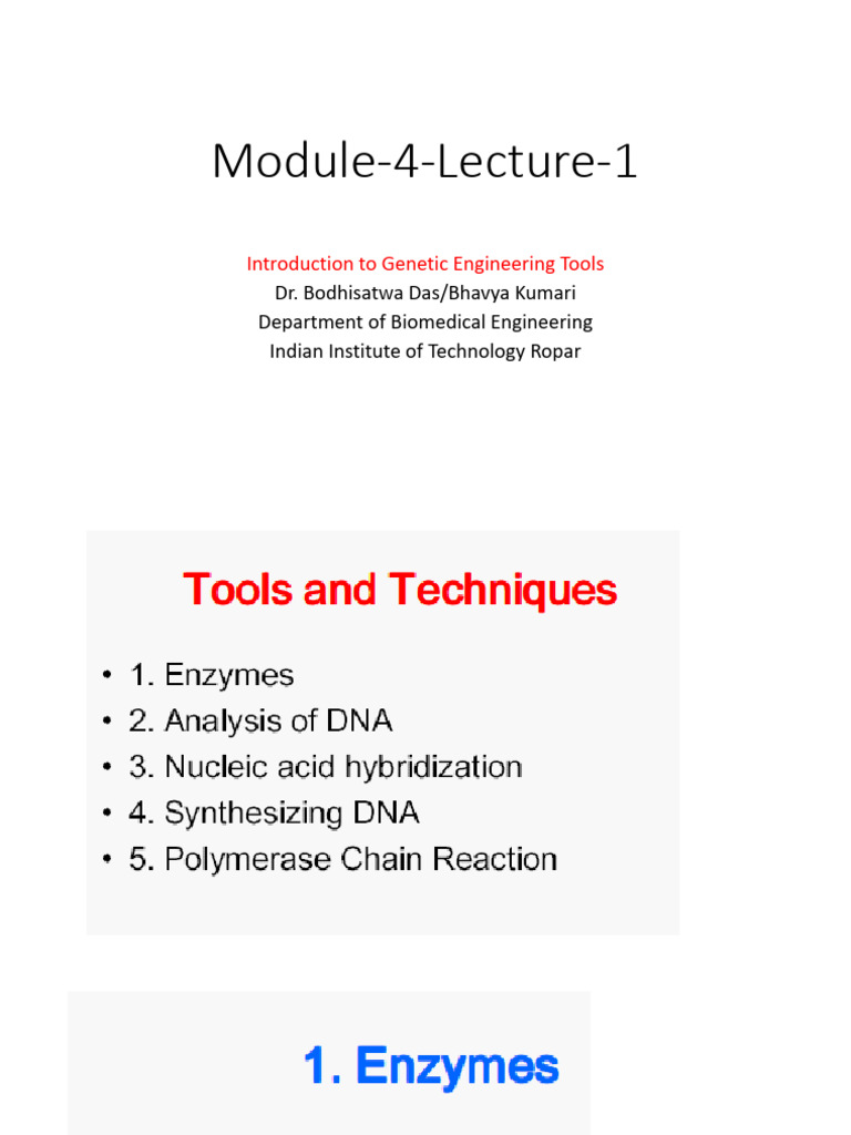 Genetic Engineering | PDF