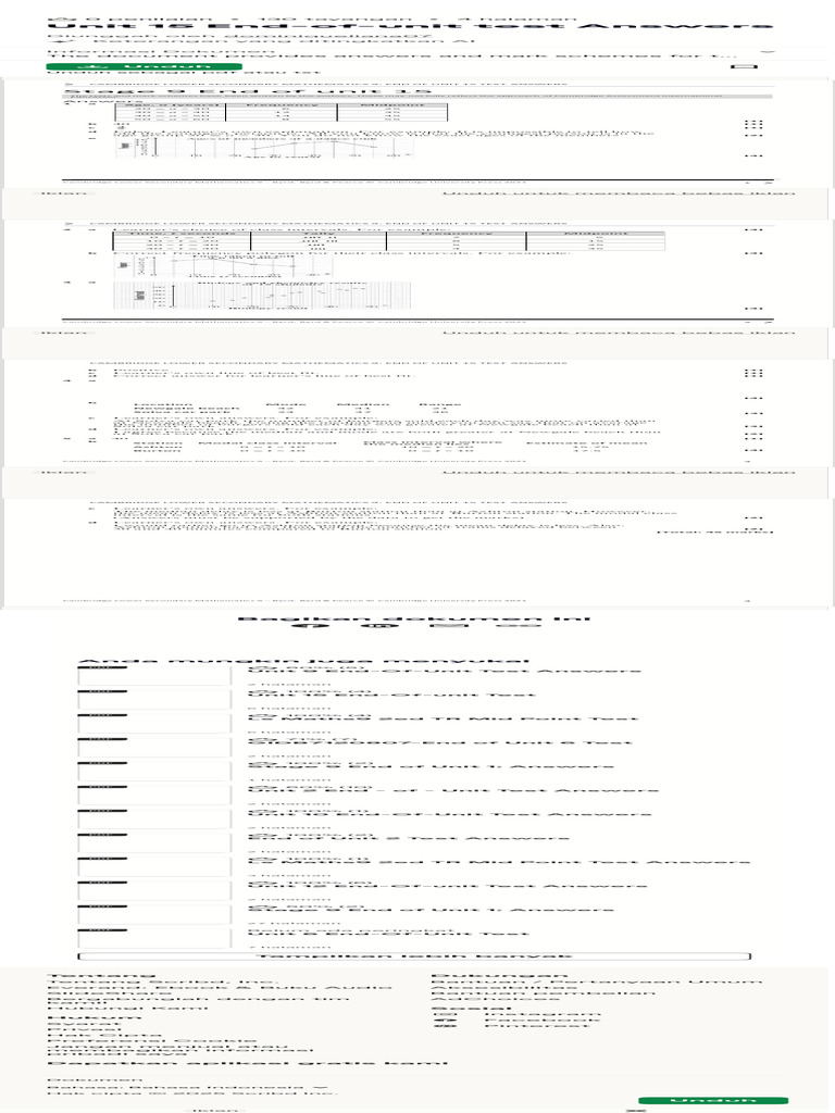 Unit 15 End-Of-unit Test Answers PDF Educational Assessment and ...
