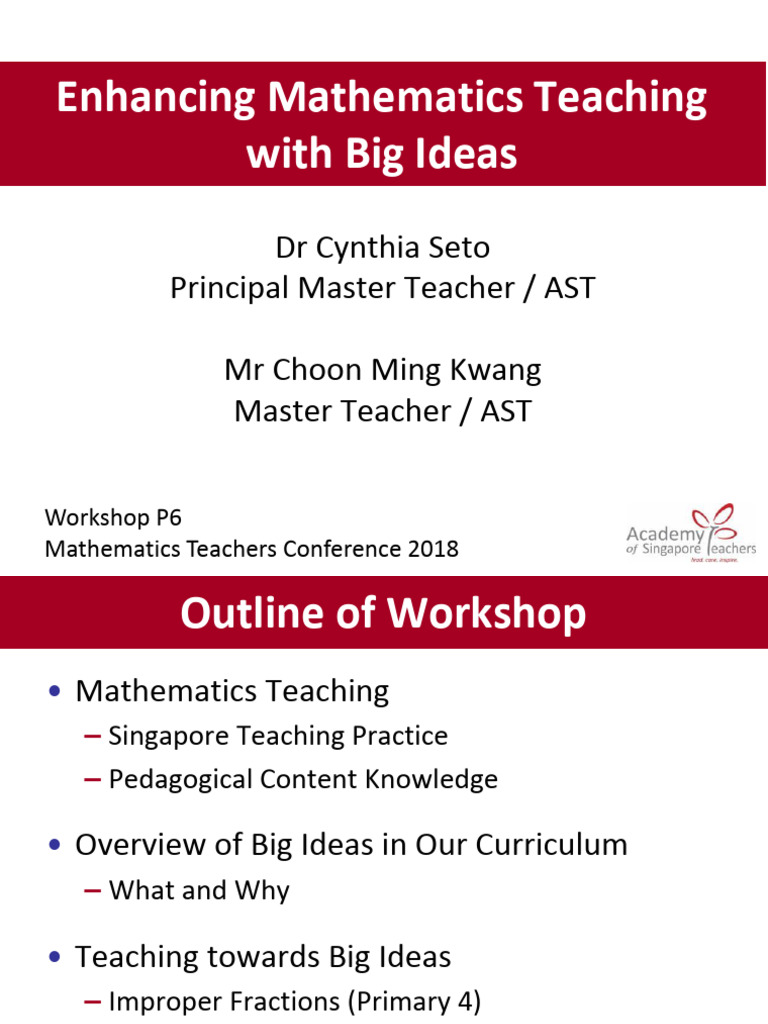 Enhancing Mathematics Teaching With Big Ideas | PDF | Pedagogy | Human ...