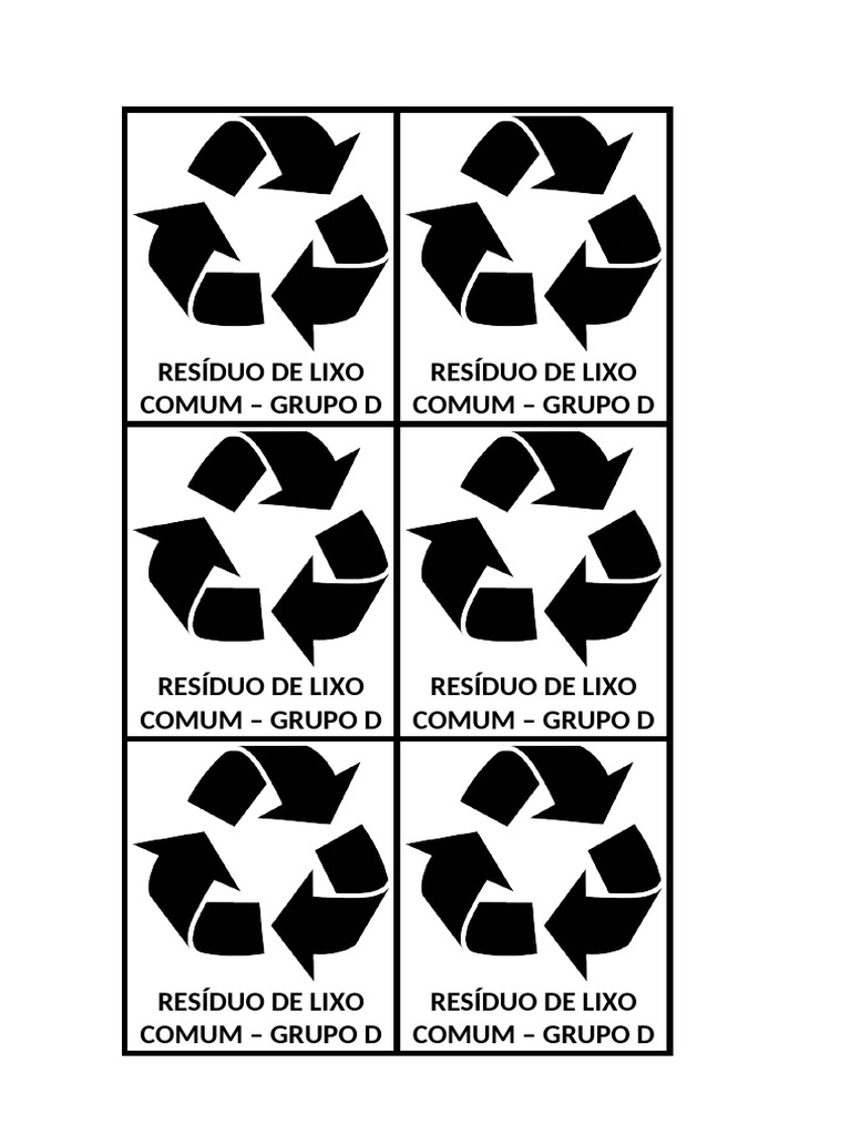 Símbolos de Lixo Comum para Impressão | PDF