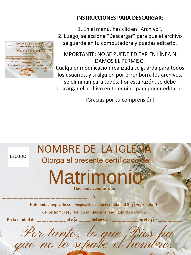 Certificado de Matrimonio - PPTX 20250522 152640 0000 | PDF
