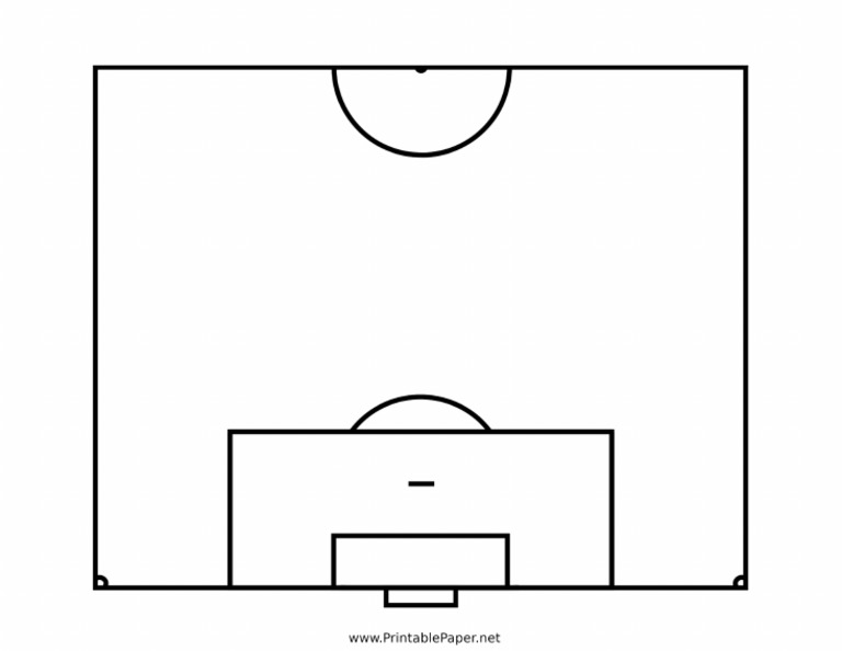 Soccer Half-Pitch Diagram | PDF