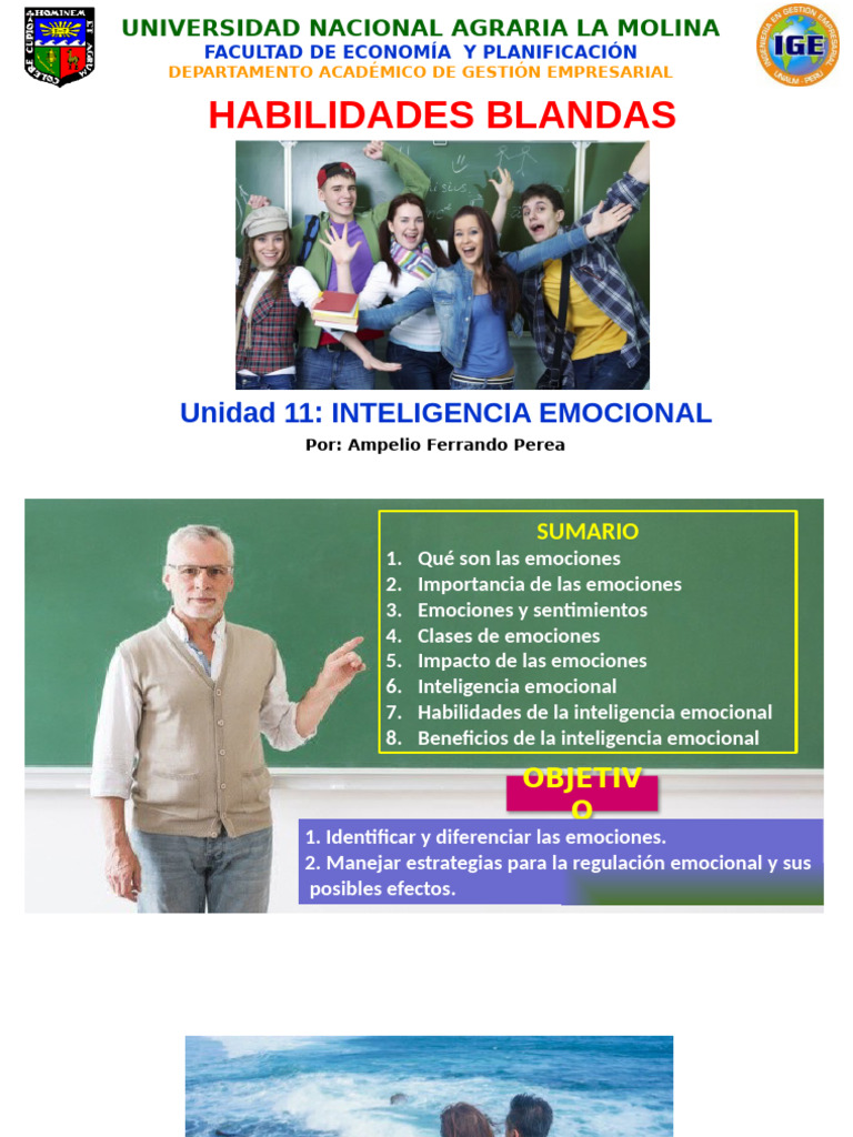 1. Clase 11. Inteligencia Emocional-c | PDF | Las emociones | Inteligencia emocional