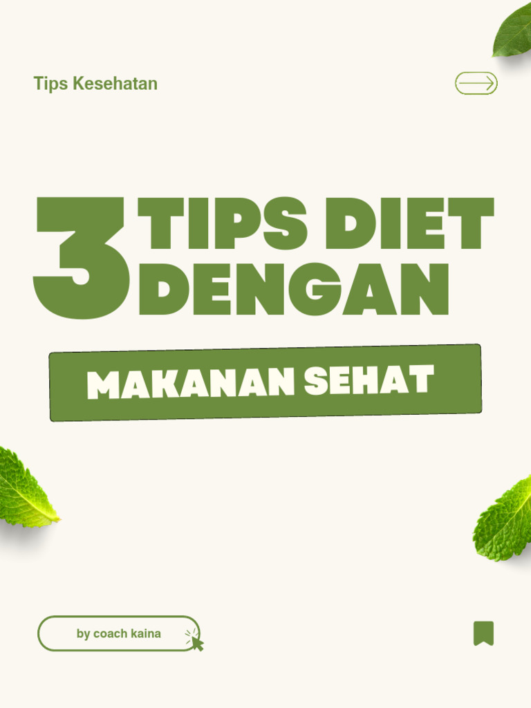 Tips Diet Sehat: Karbohidrat, Sayur, Protein | PDF