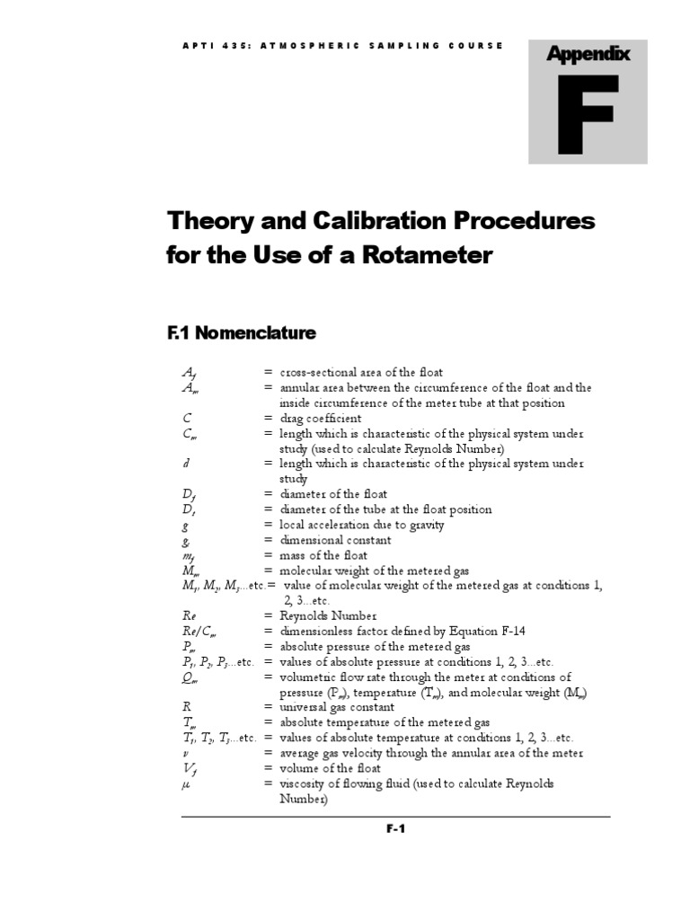 Rotameter Calibration Guide | PDF | Buoyancy | Fluid Dynamics