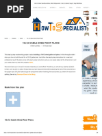 Large 10x12 Lean To Shed Plans Free DIY Projects - Construct101 | PDF | Framing (Construction ...