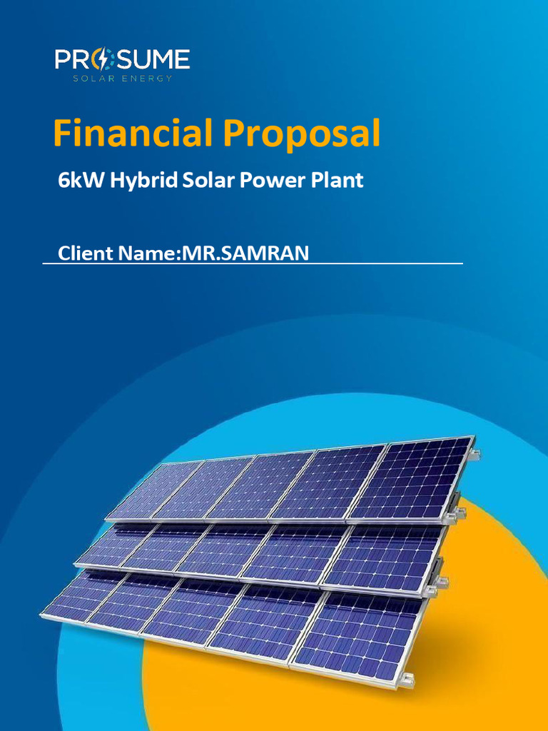6kW Hybrid Solar Power Proposal | PDF | Taxes | Photovoltaics
