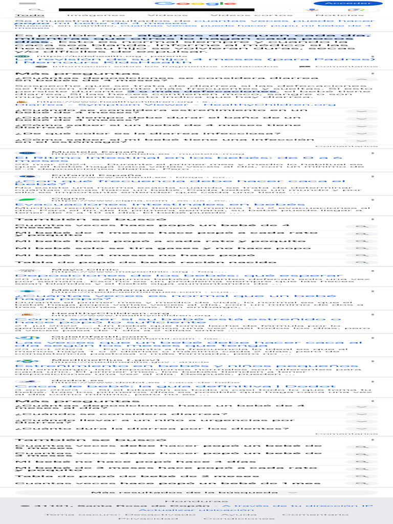Cuantas Veces Puede Hacer Pupu Mi Bebe de 4 Meses - Buscar Con Google | PDF | Heces | Diarrea