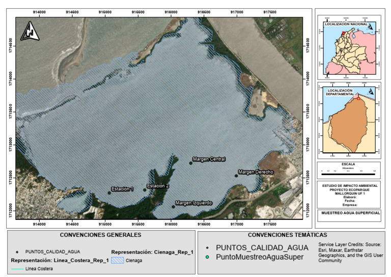 Mapa Ejemplo Calidad de Agua | PDF
