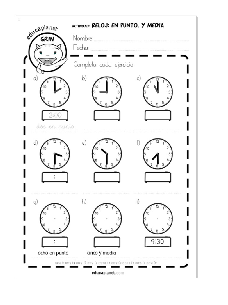 Reloj Analogo y Digital | PDF