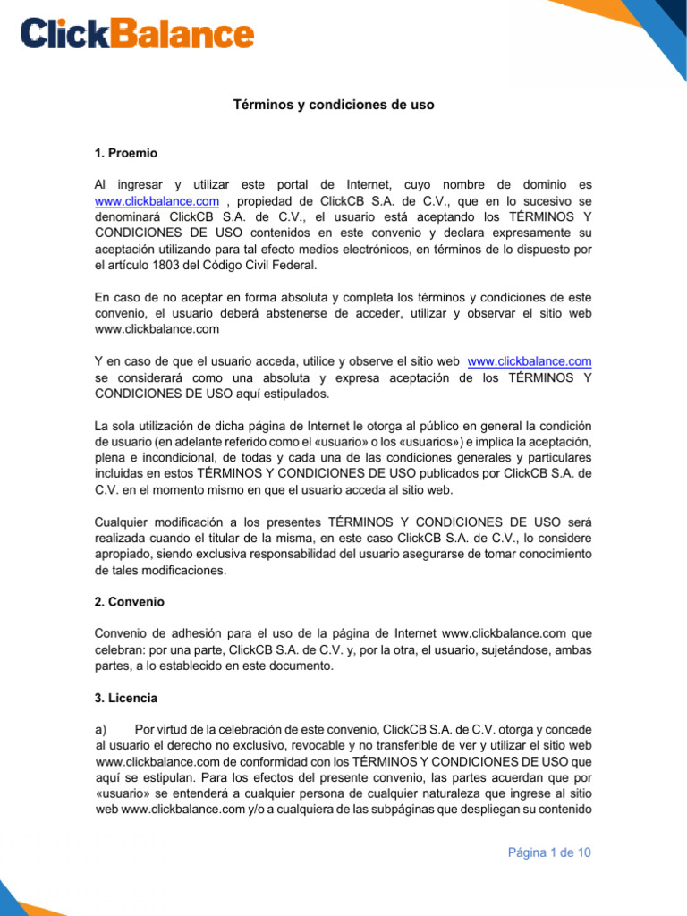 Ejemplo de Terminos y Condiciones | PDF | Propiedad intelectual | Propiedad