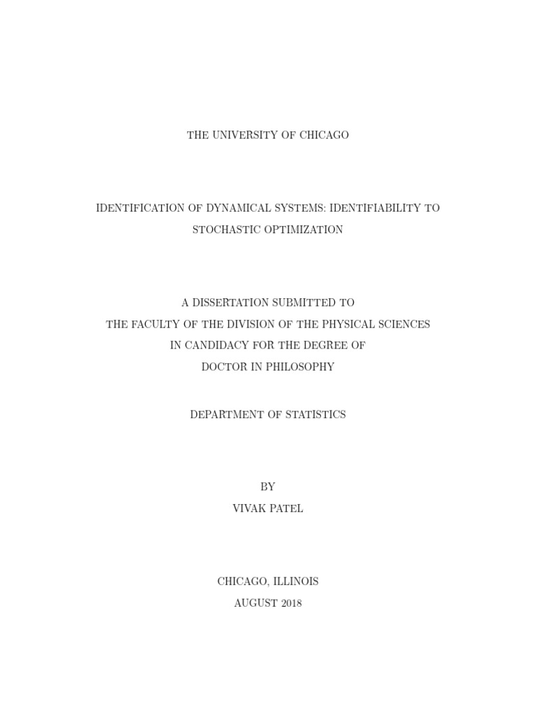 Patel Uchicago 0330D 14442 | PDF | Mathematical Optimization | Estimator