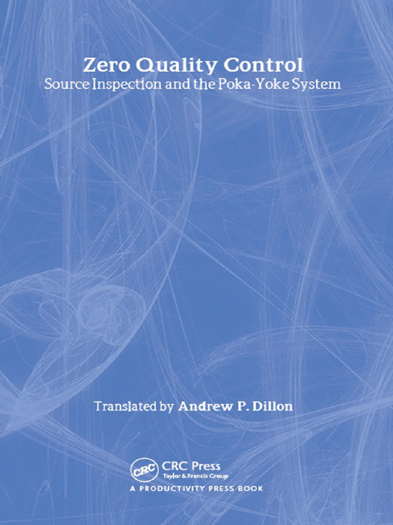 Zero Quality Control-Shigeo Shingo | PDF | Sensor | Switch