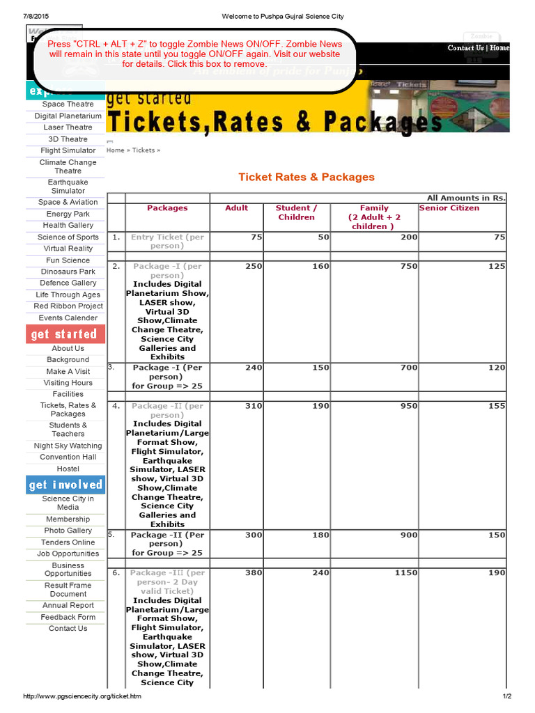 Pushpa Gujral Science City | PDF