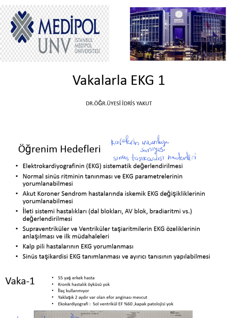 Vaklarla EKG-1 Kardiyoloji | PDF