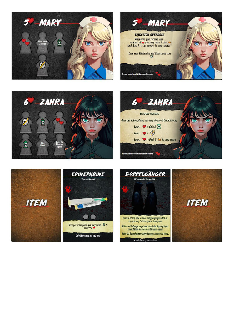 Characters - Mary & Zahra | PDF
