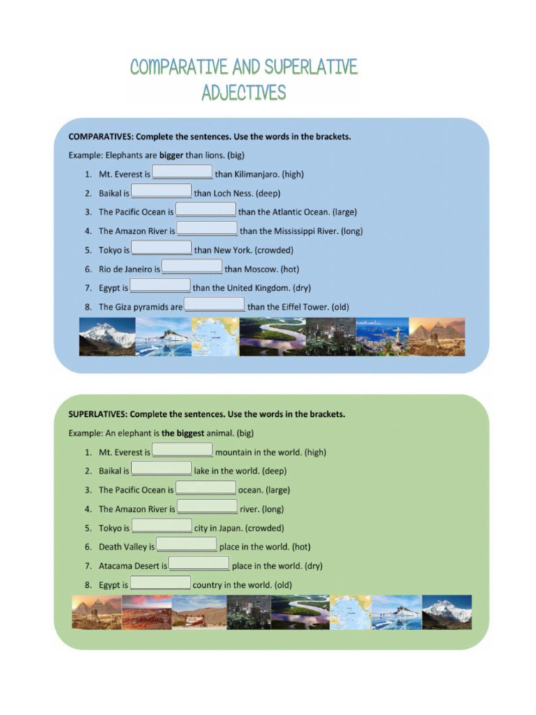 Superlative Exercises | PDF