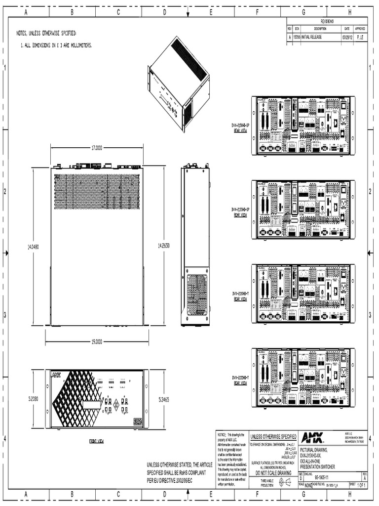 AMX Enova DVX 215x Diagram | PDF